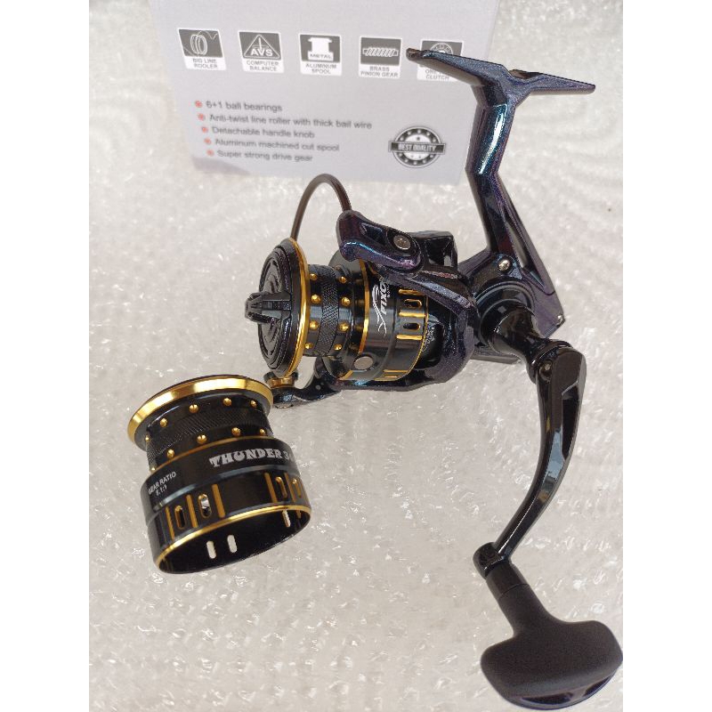 FIXORY THUNDER 3000 ULTRA SLIM SPINNING REEL (FREE SPOOL) | Shopee Malaysia