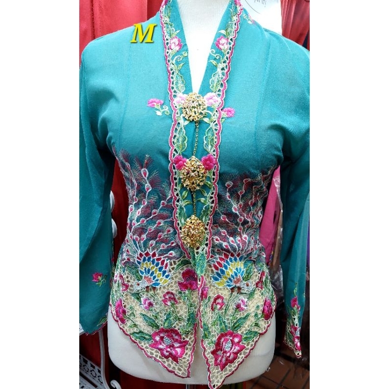 Kebaya Sulam Nyonya Embroidery Traditional Hand Made(M) | Shopee Malaysia