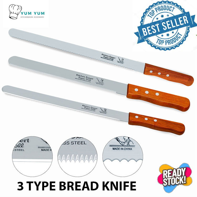10 and 12 Inch Bread Knife (Baking / Bread / Cake) 蛋糕刀10/12寸 Pisau Kek ...