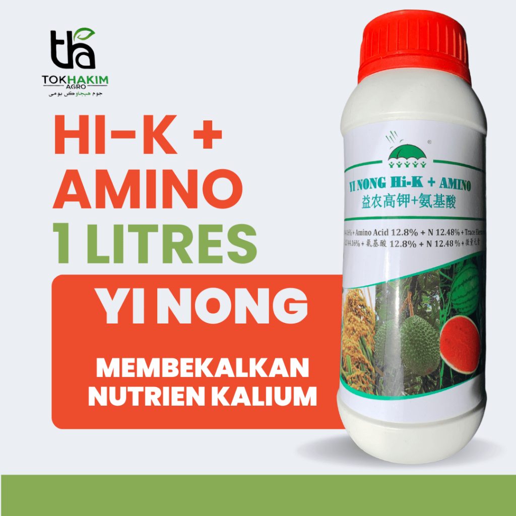 (1L) YI NONG Hi-K + AMINO Memaniskan dan Melebatkan Buah Baja Foliar ...