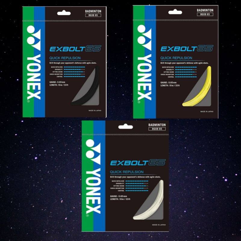 YONEX EXBOLT 65 STRINGS (ORIGINAL 💯💯) | Shopee Malaysia