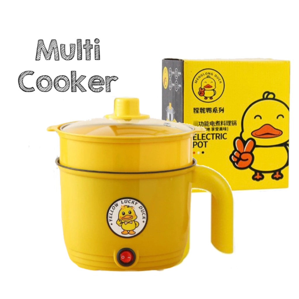 Multi Cooker Yellow Duck Steamboat Pot NonStick Cooker Rice Steamer ...