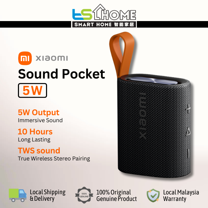 Xiaomi Pocket Sound 5W - 10-hours Playtime | IP67 Dust & Water ...