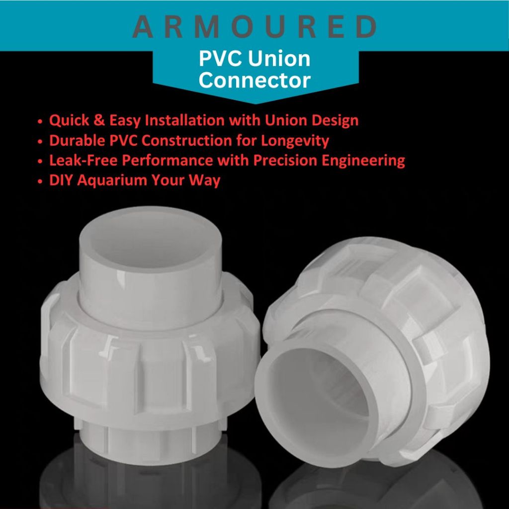 ⚠️[CHINA SIZE] PVC Union Connector Fitting Joint for Water Pipe ...