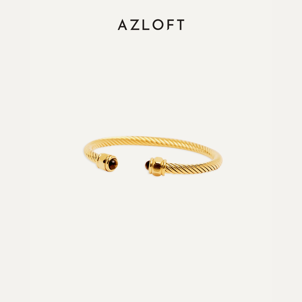 AZLOFT Nadia Gem Cuff Bracelet Hypoallergenic Shower-safe | Shopee Malaysia