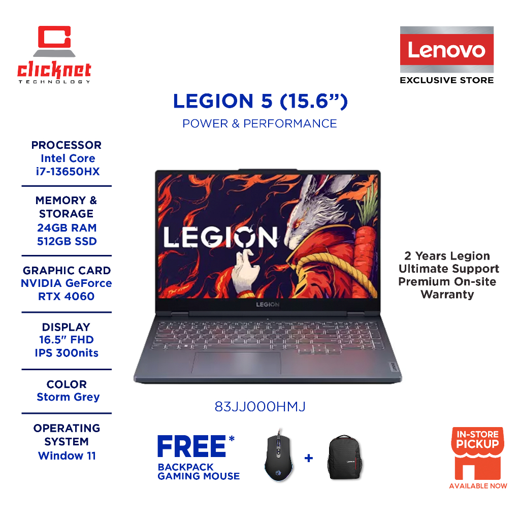LENOVO LEGION PRO 5 16IAX10 83F3002QMJ GAMING LAPTOP ( CU7-255HX, 16GB ...