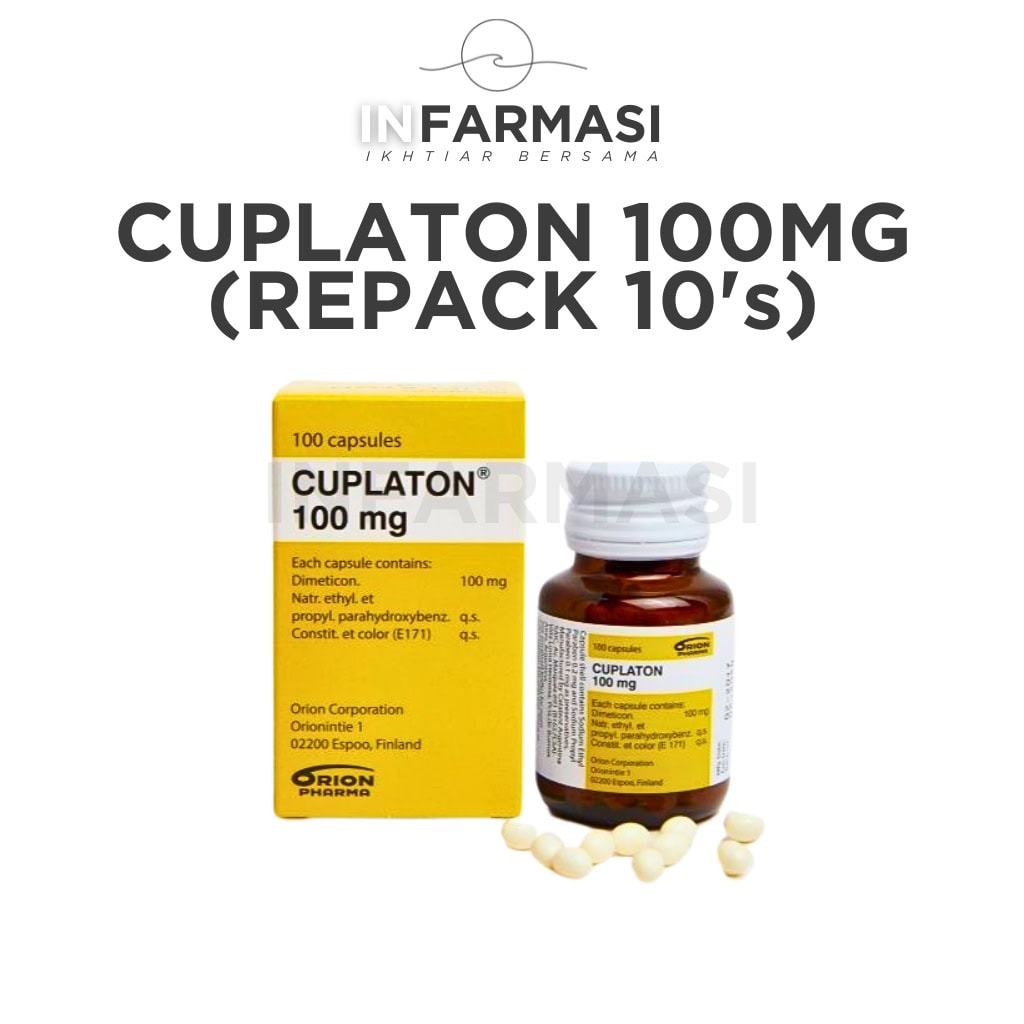 Cuplaton Dimethicone 100mg 10's (Repack) Capsules - Ubat Angin Senak ...