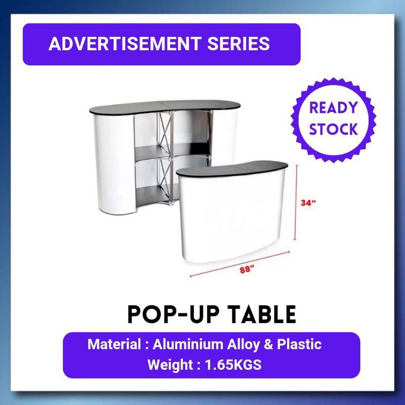 Pop Up ProMotion Table With Printing [Ready Stock] | Shopee Malaysia