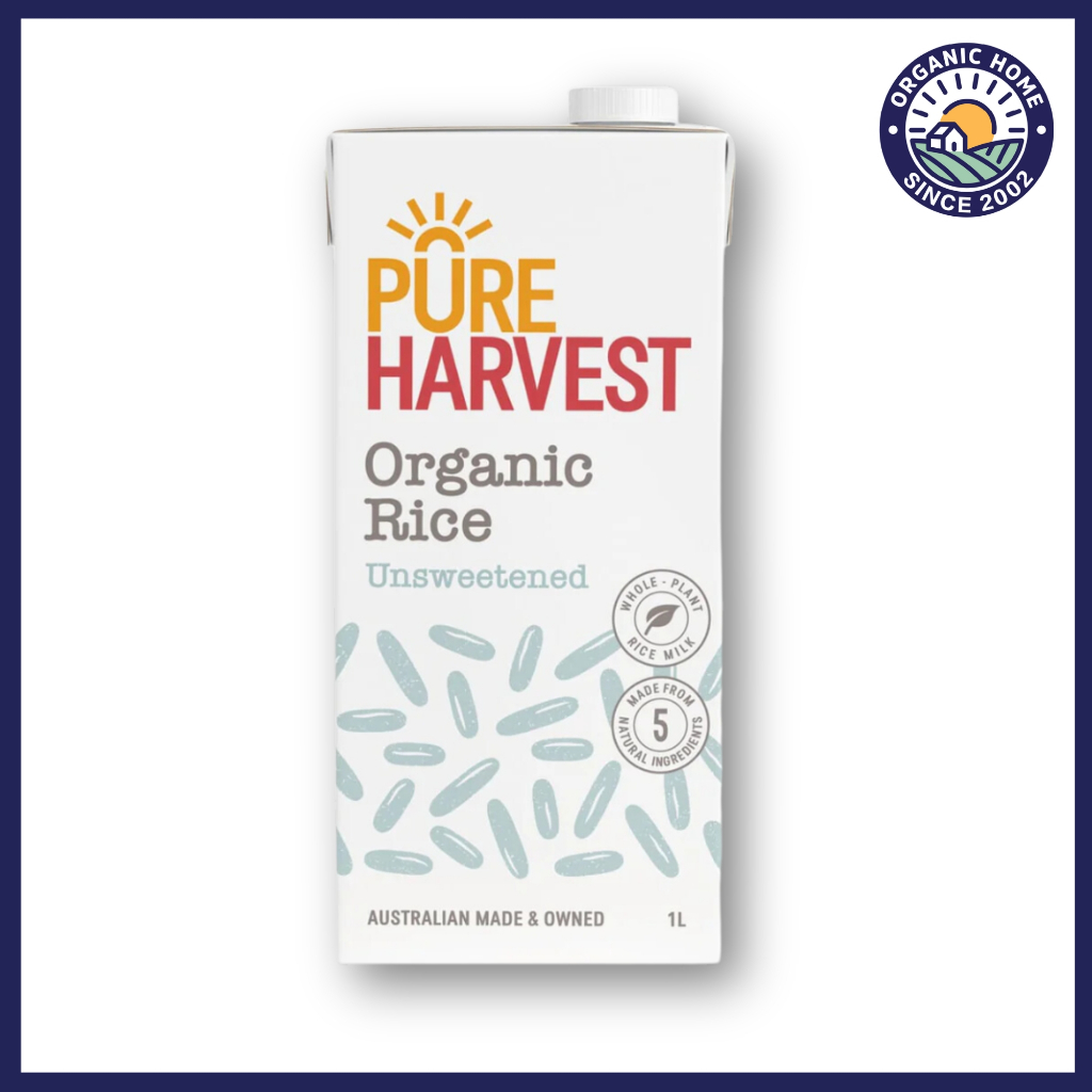 Pure Harvest Organic Rice Milk - (Unsweetened) 1L | Shopee Malaysia