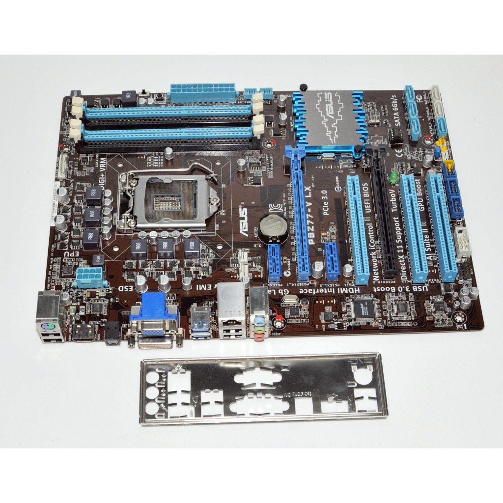 ASUS P8Z77-V LX LGA 1155 Intel Z77 HDMI SATA 6Gb/s USB 3.0 ATX Intel Motherboard (USED) | Shopee ...