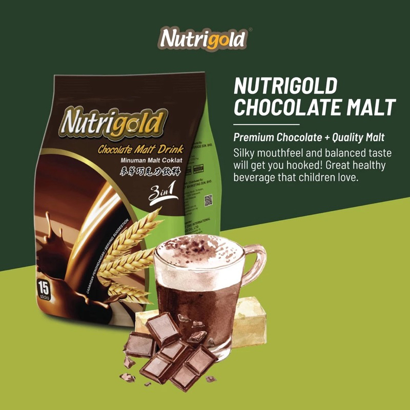 Nutrigold 3in1 CHOCOLATE MALT (Loose pack) | Shopee Malaysia
