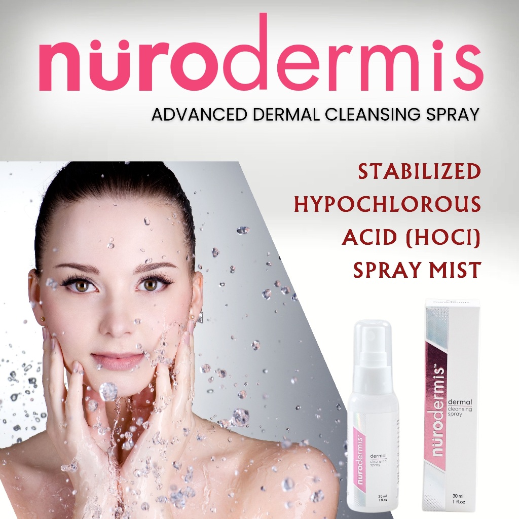 Nurodermis, dermal facial skin cleanser spray for eczema, acne ...