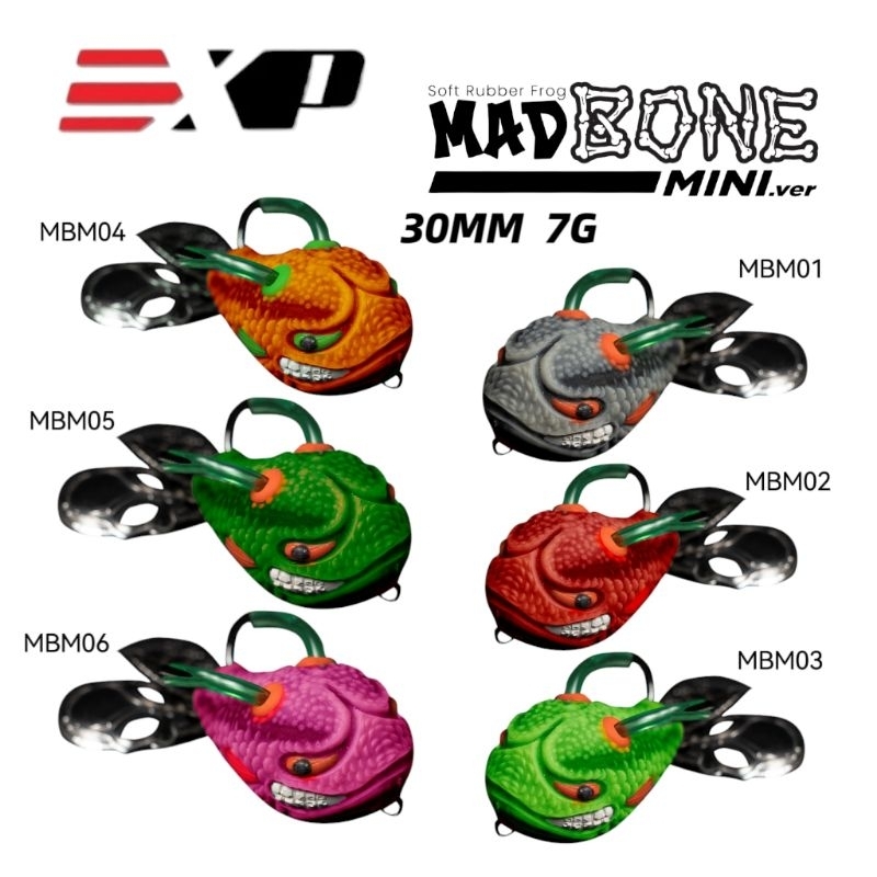 EXP MINI MADBONE SOFT RUBBER FROG 30MM/7G | Shopee Malaysia