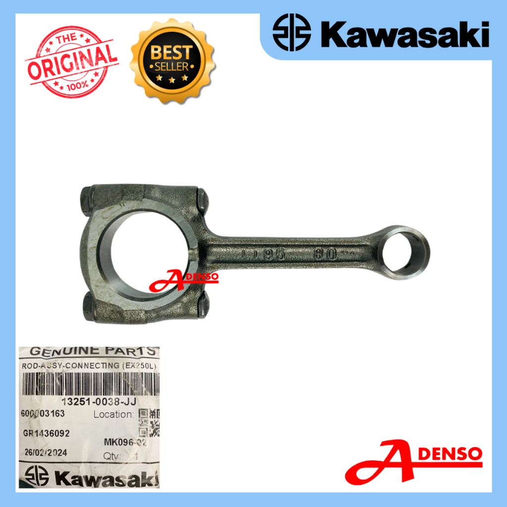 NINJA250 EX250 2013 Z250 CONNECTING ROD (1PC) CON CRANK (KAWASAKI100 ...
