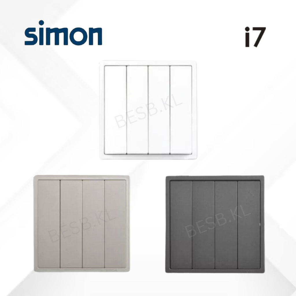 Simon I7 Switches 701041 701042 16A 4 Gang 1/2 Way Home Switch Office ...