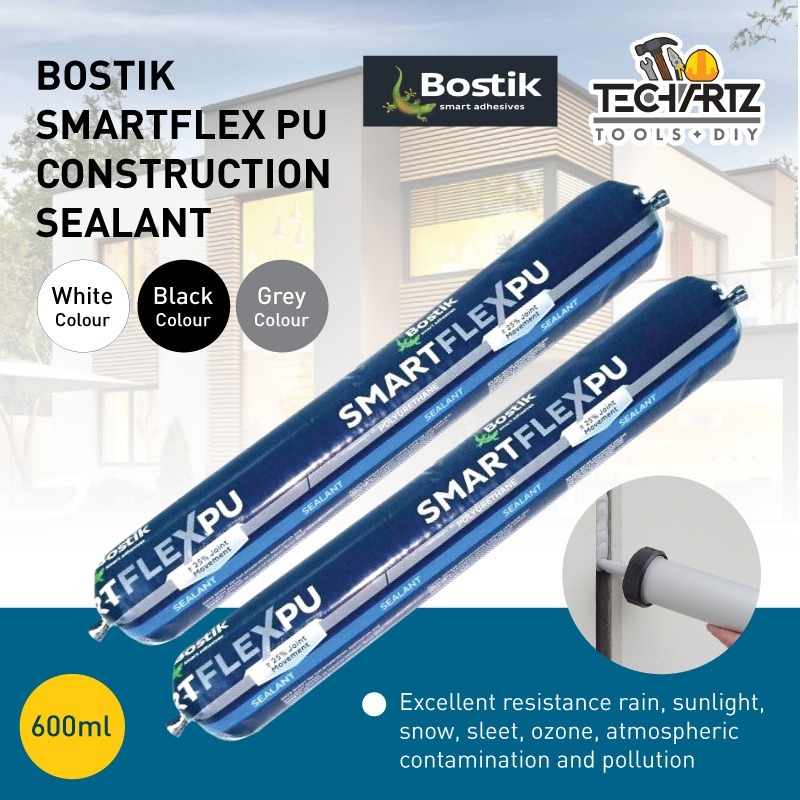 BOSTIK Smartflex PU Construction Sealant 600ml General Purpose / Gap Filler / One Component ...