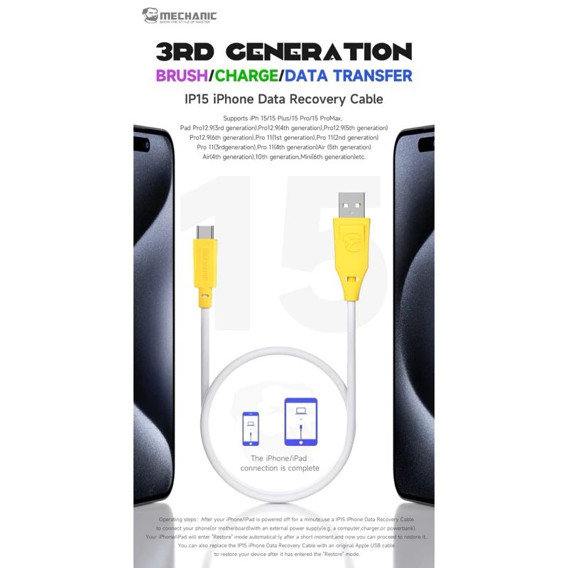 Mechanic IP15 Automatic Recovery Mode Cable Type C | Shopee Malaysia