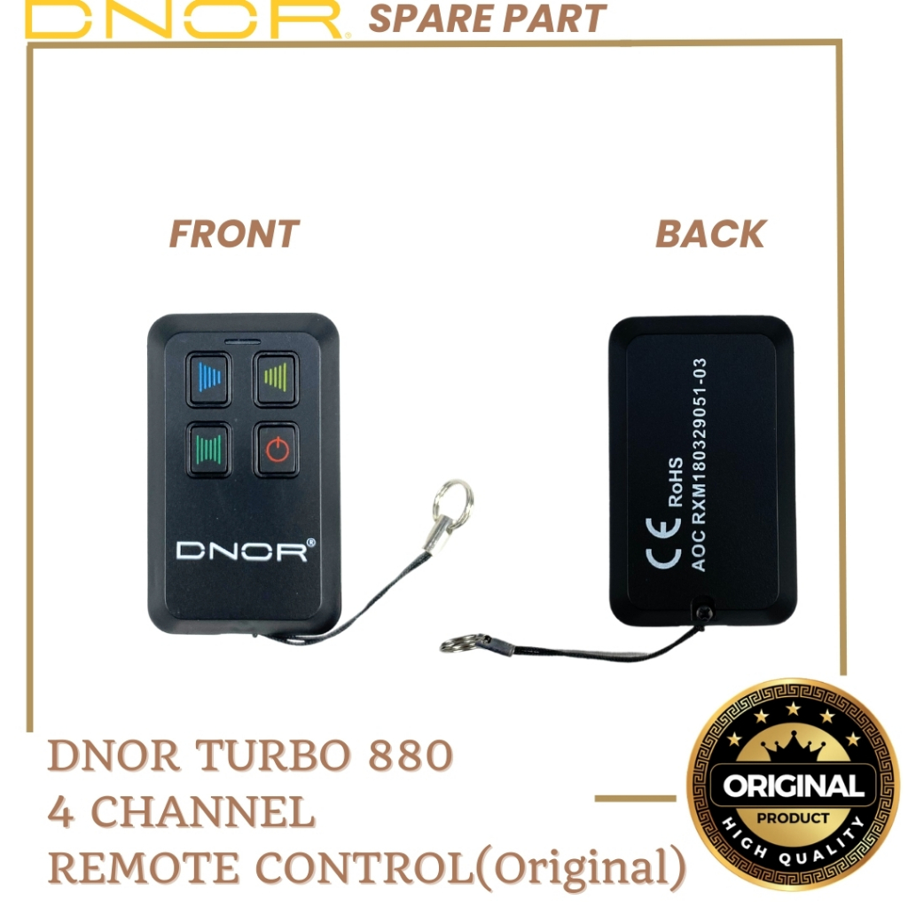 DNOR TURBO 880 ORIGINAL ANTI SPY 4 CHANNEL REMOTE CONTROL -[1 Unit ONLY ...