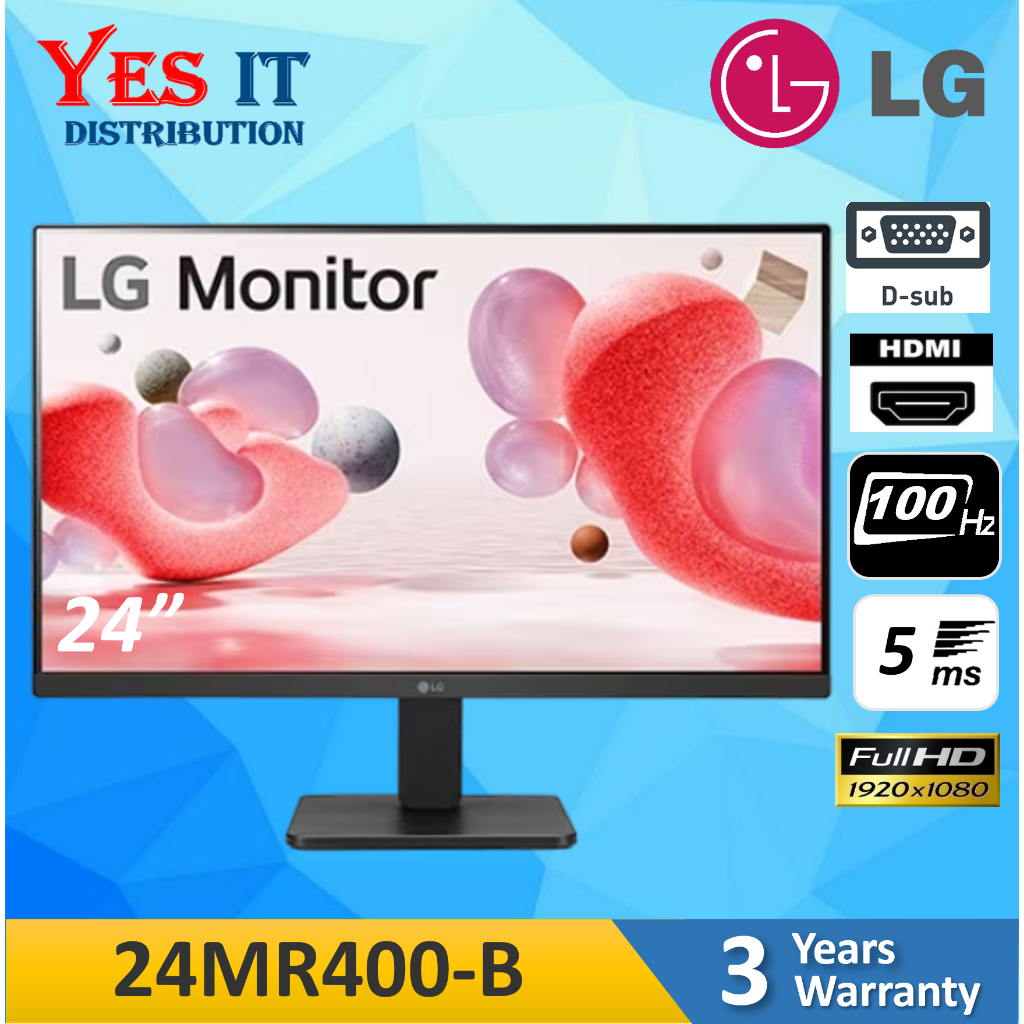 LG 24MR400-B 24" / 27MR400 27" 100Hz / 27MP400-B 27" FHD IPS 75Hz 5MS ...