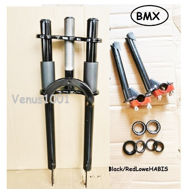 Fork DOUBLE 20" lowered habis habis lebih nipis + Stem GT , Stem BMX ...
