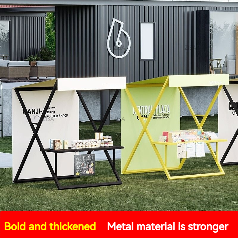 Market Commercial Street Foldable Stall Rack Market Stall Rack Shopping ...