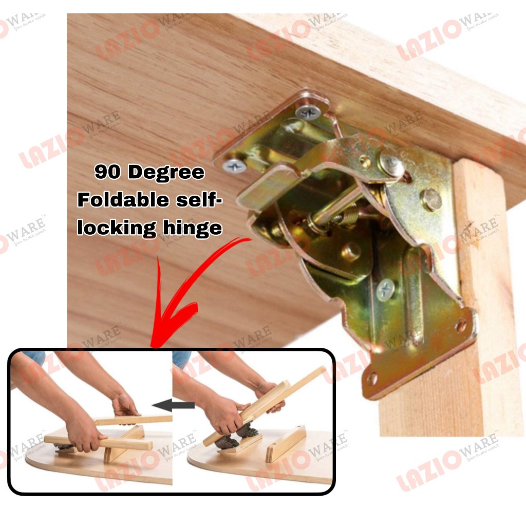 90 Degree self locking foldable lock hinge bracket support for table ...