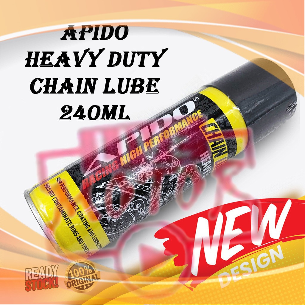 Apido Heavy Duty Chain Lube Chain Spray (240ml) | Shopee Malaysia