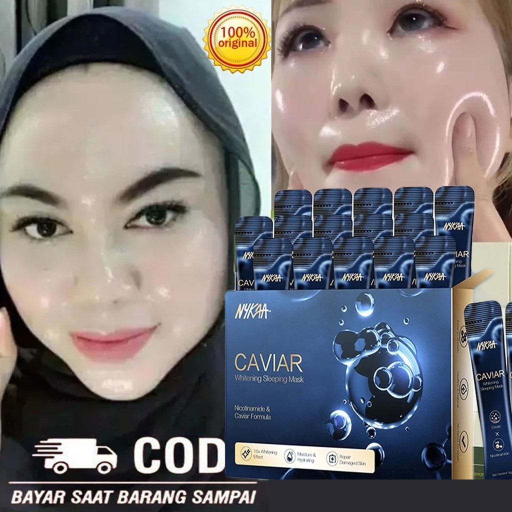 Nykaa Korean Collagen Caviar Sleeping Mask Skin Brighten Whitening ...