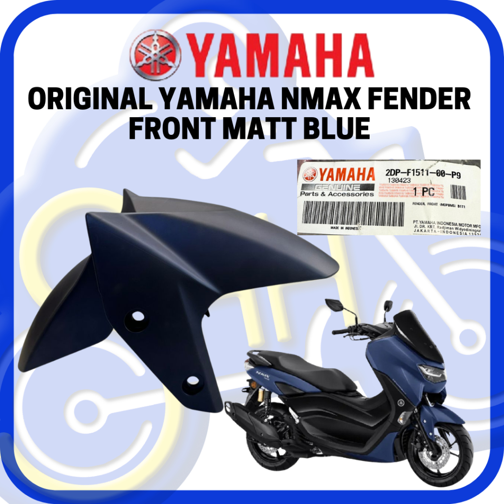 ORIGINAL YAMAHA NMAX 155 FENDER FRONT MARGAT DEPAN MATT BLUE WARNA BIRU ...