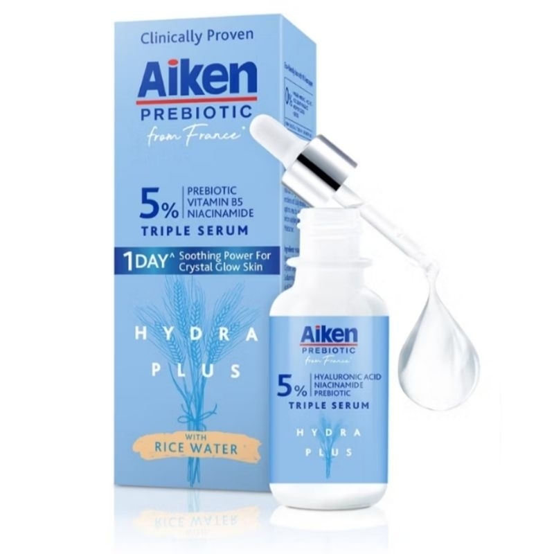 AIKEN Triple Serum 30ml Prebiotic Hydra Plus Vitamin B5 Niacinamide 5% ...