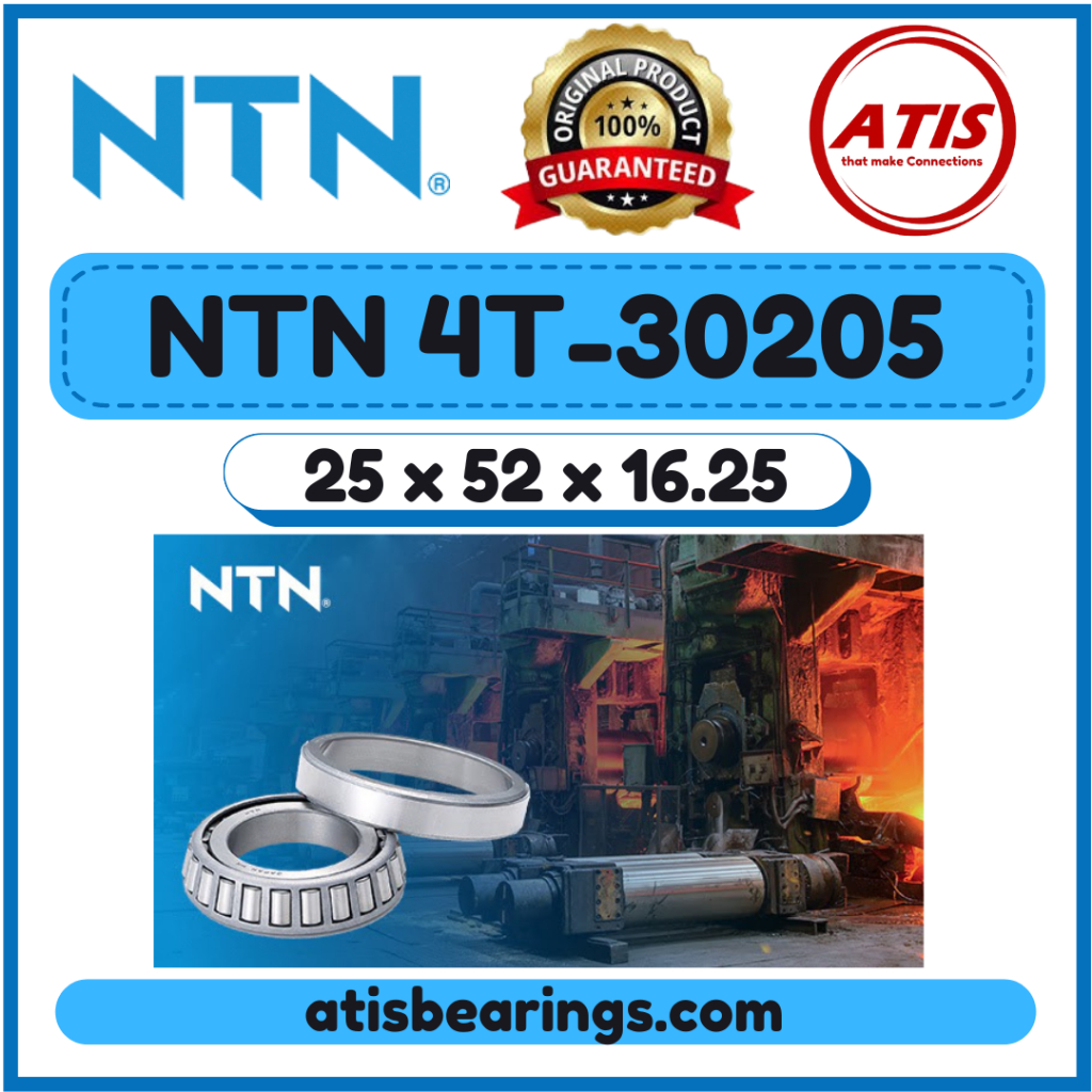 NTN 4T-30205 ( 25 x 52 x 16.25 ) 100% ORIGINAL Made In JAPAN Metric ...