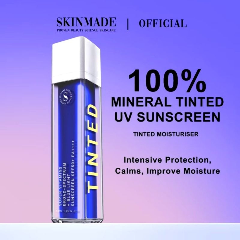 SKINMADE Super Vitamins Broad-Spectrum + Blue Light Sunscreen SPF50 ...