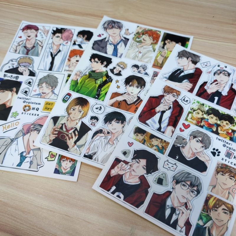 [Ready Stock] Haikyuu Fanart Sticker Sheet | Shopee Malaysia