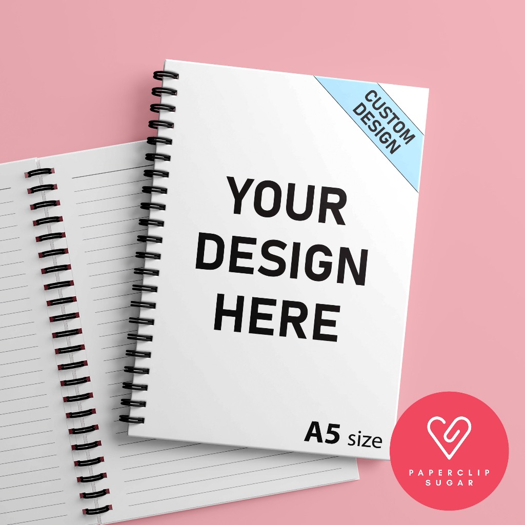 Custom Notebook A5 100pages / Journal / Buku Nota / Note Book - Blank ...