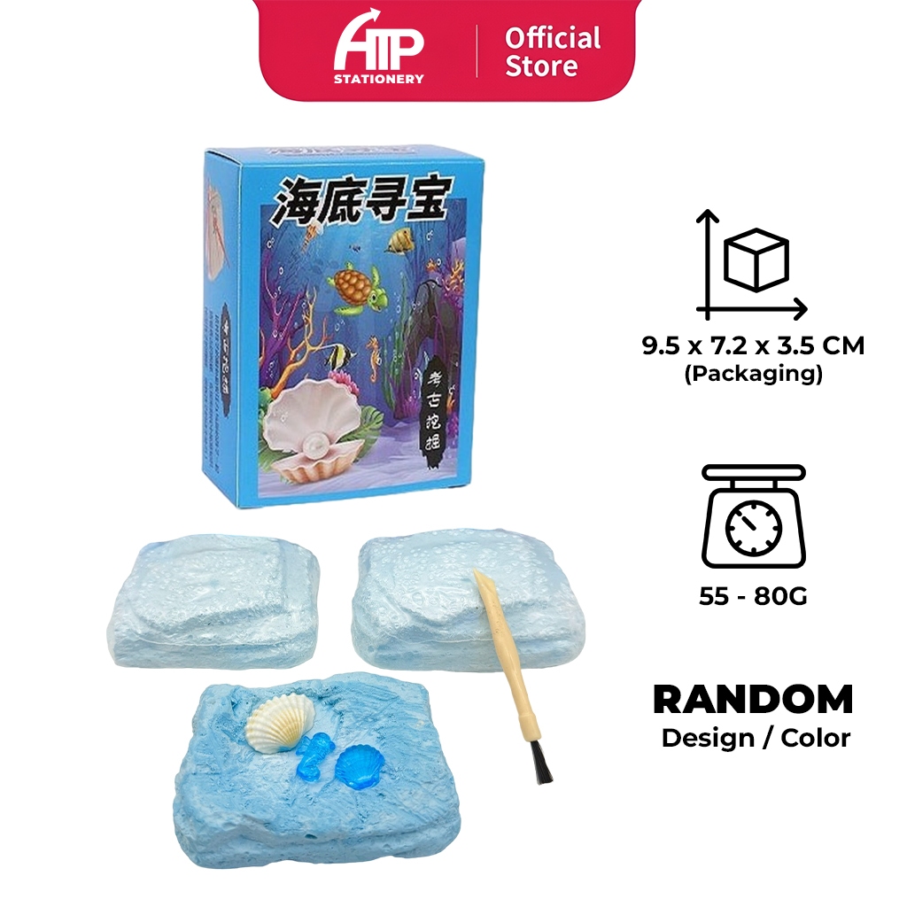 Marine Archaeological Gem Digging Blind Box Treasure Hunt Shell Gypsum ...