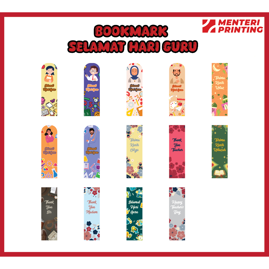 Bookmark Hari Guru 10cm (tinggi) | Shopee Malaysia