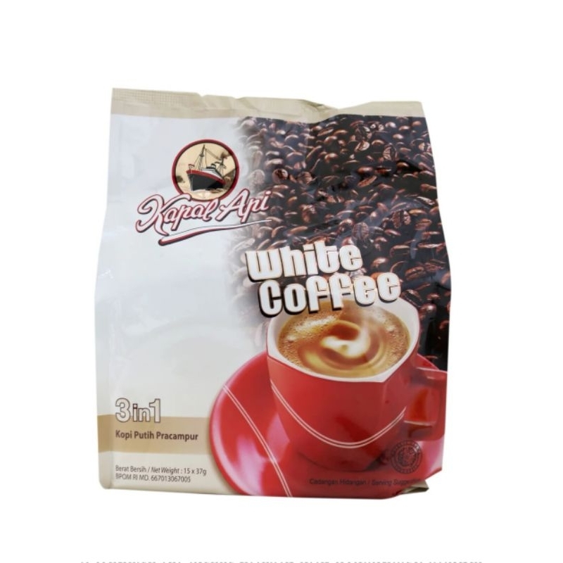 KAPAL API WHITE COFFEE (15x37g) 3IN 1/ KAPAL API KOPI PUTIH(Expiry:12/8 ...