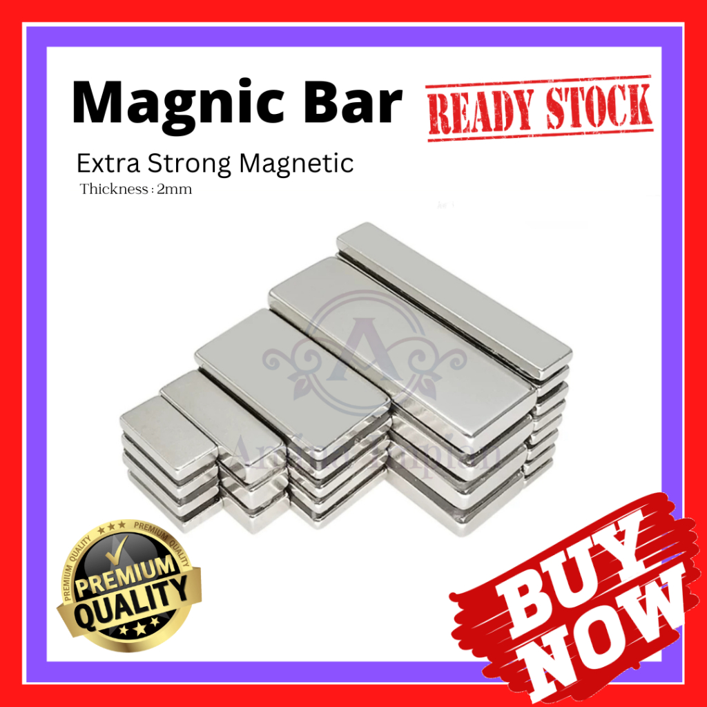 Magnet Bar / Strong Magnetic Block / Magnet Fridge Peti Sejuk for 1pcs ...