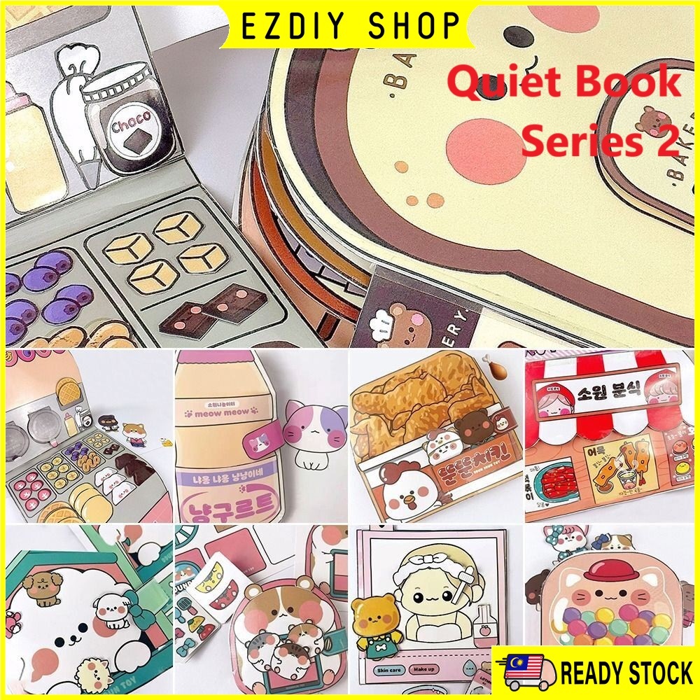 Quiet Book Series 2 Precut Bread Factory Fried Chicken Educational ...