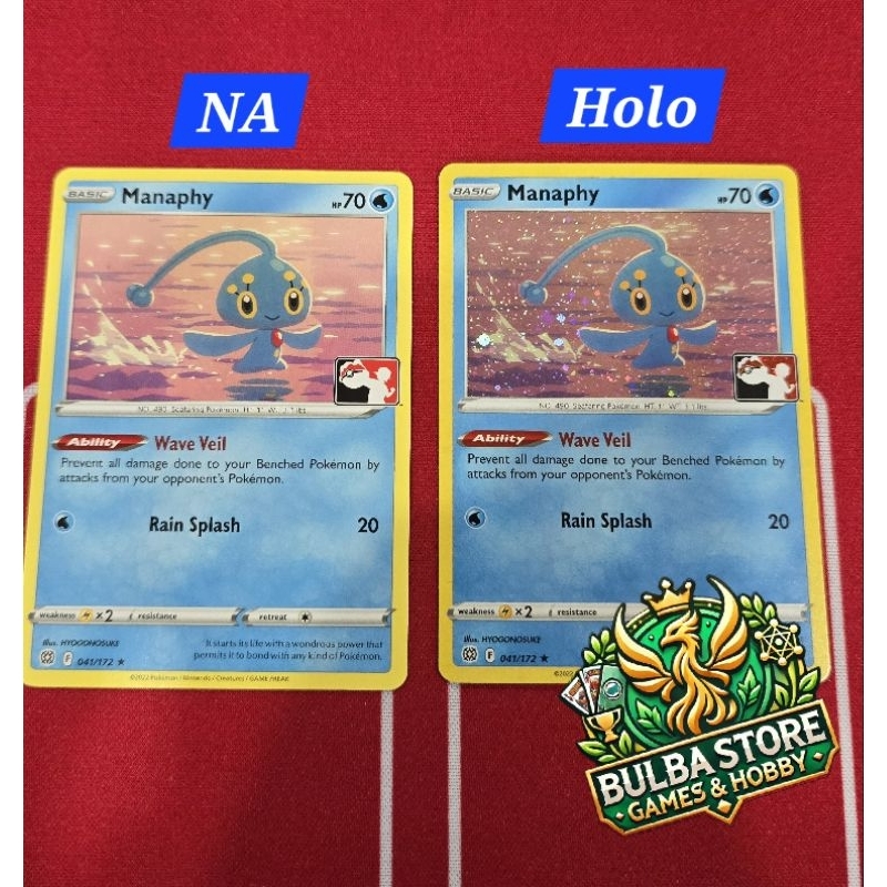 Manaphy 041/172 Prize Pack (NA / Holo) Pokemon TCG Card Game Original ...