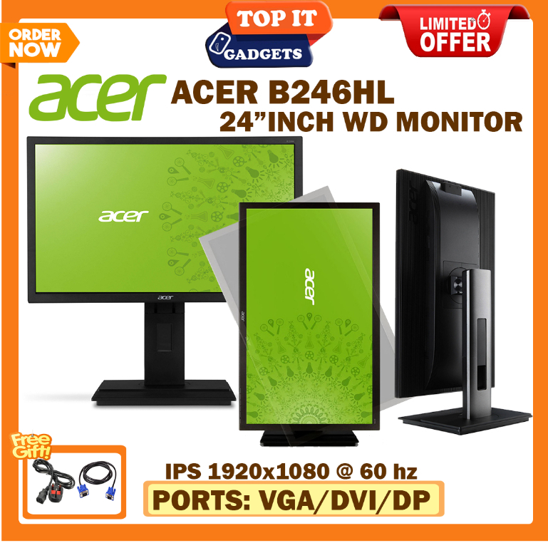 ACER / DELL / HP / LG / SAMSUNG/ LENOVO LED /LCD 19" 20" 22" 23" 24 ...