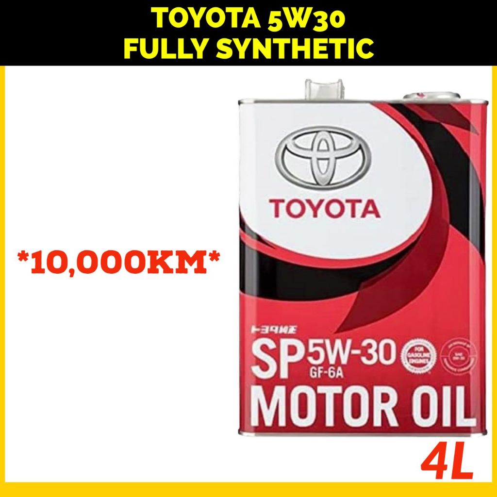 【100% ORIGINAL】TOYOTA 5W30 FULLY SINTETIK (4L) MINYAK HITAM SP GF-6A (MADE IN JAPAN) ENGINE OIL ...