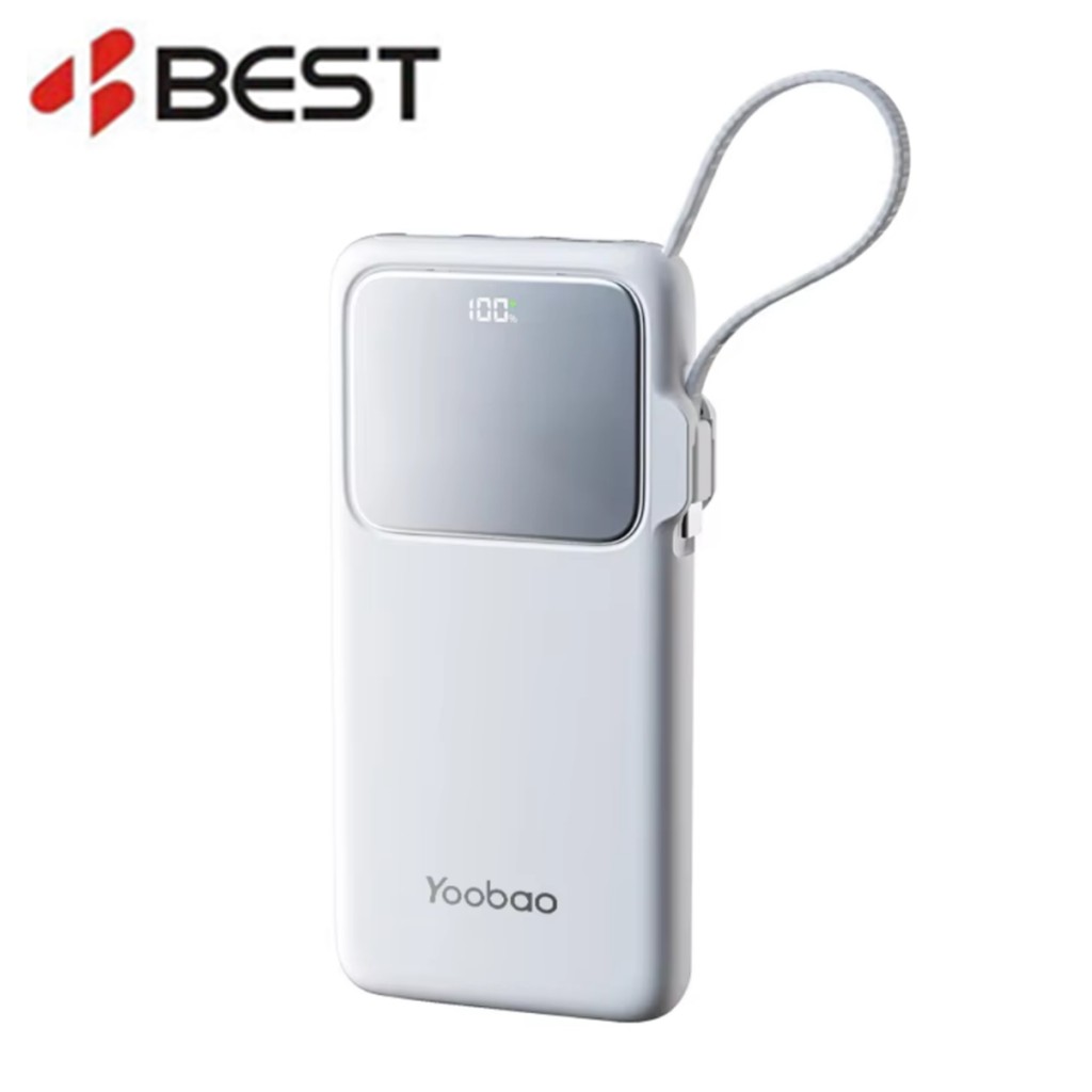 YOOBAO Q13 ULTRA SLIM PHONE CHARGER 10000MAH FAST CHARGING TYPE C CABLE ...