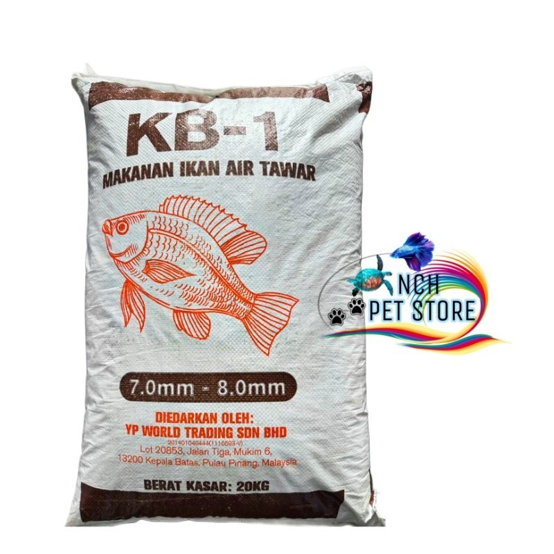 KB-1 makan ikan talapia 20kg Sesuai untuk semua ikan sungai cepat jadi ...