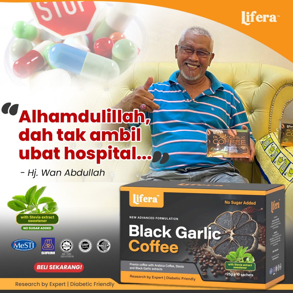 Kopi Lifera Black Garlic 10 Sachet Solusi Penyakit 3 Serangkai | Shopee ...