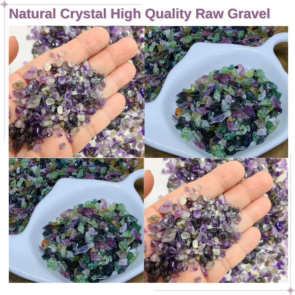 100g Natural Crystal High Quality Raw Tourmaline Amethyst Gravel Quartz ...