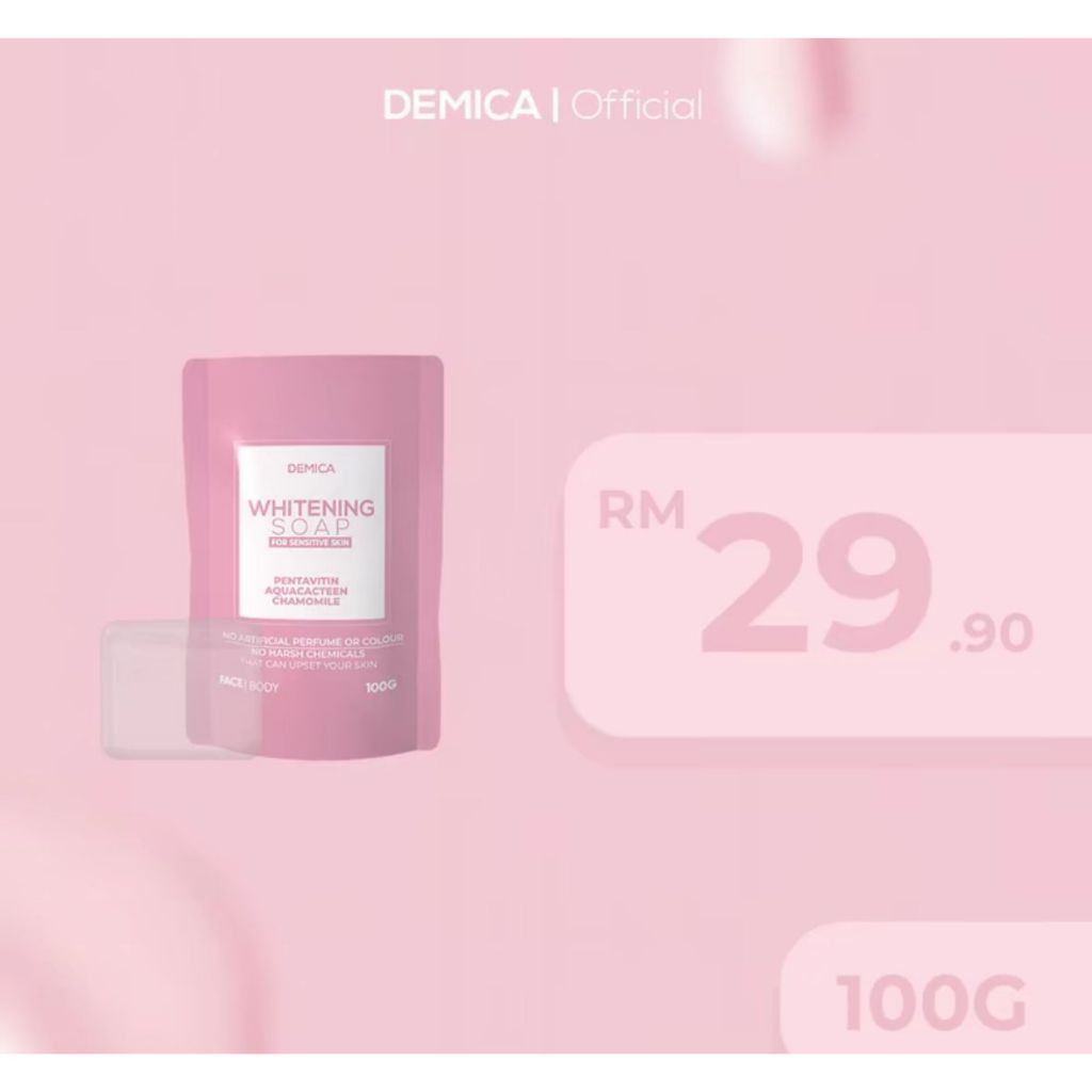 DEMICA SOAP FOR SENSITIVE SKIN FACE & BODY SOAP 100G | Shopee Malaysia