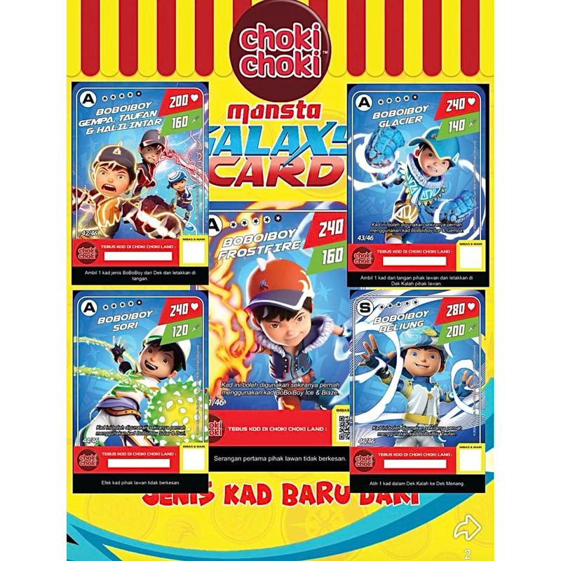MONSTA Galaxy Card Choki Choki [Kad A & S] | Shopee Malaysia