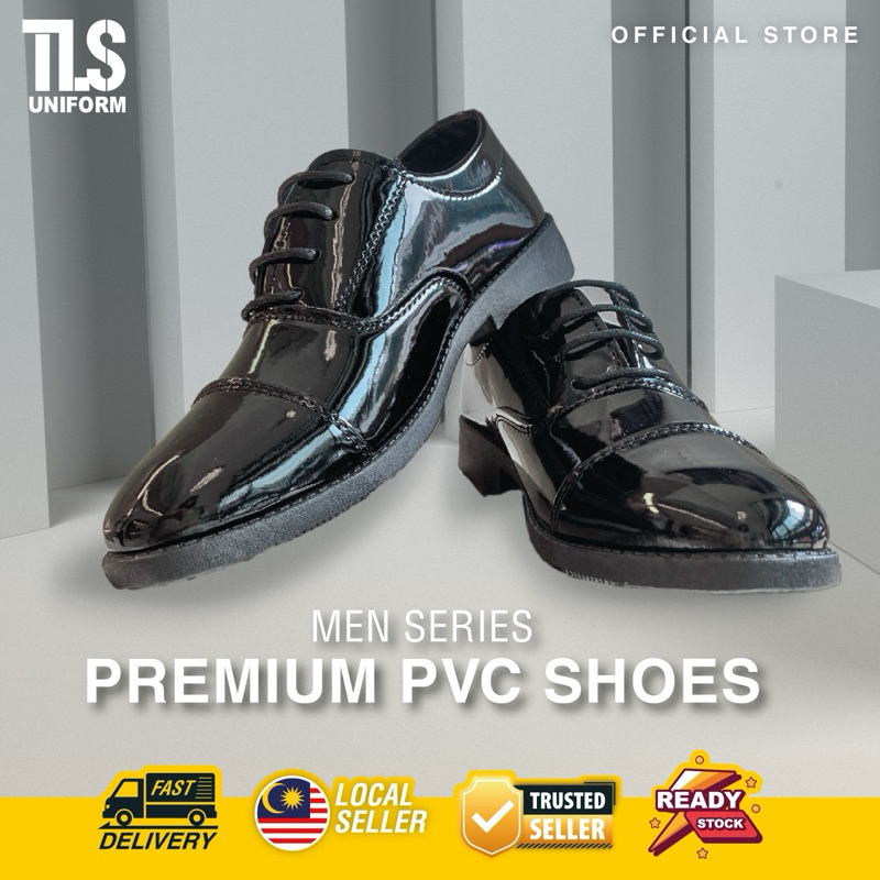 TLS PVC Shoes/ Kasut Potong Kilat/Kasut Kilat/男装鞋/Kasut Kadet/Formal ...