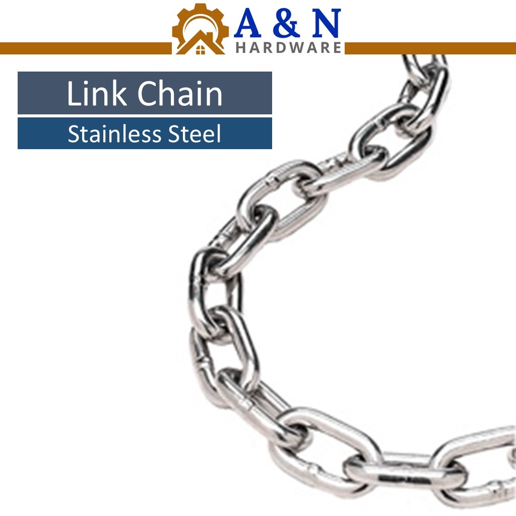 SS304 Stainless Steel Link Chain 3mm | Shopee Malaysia